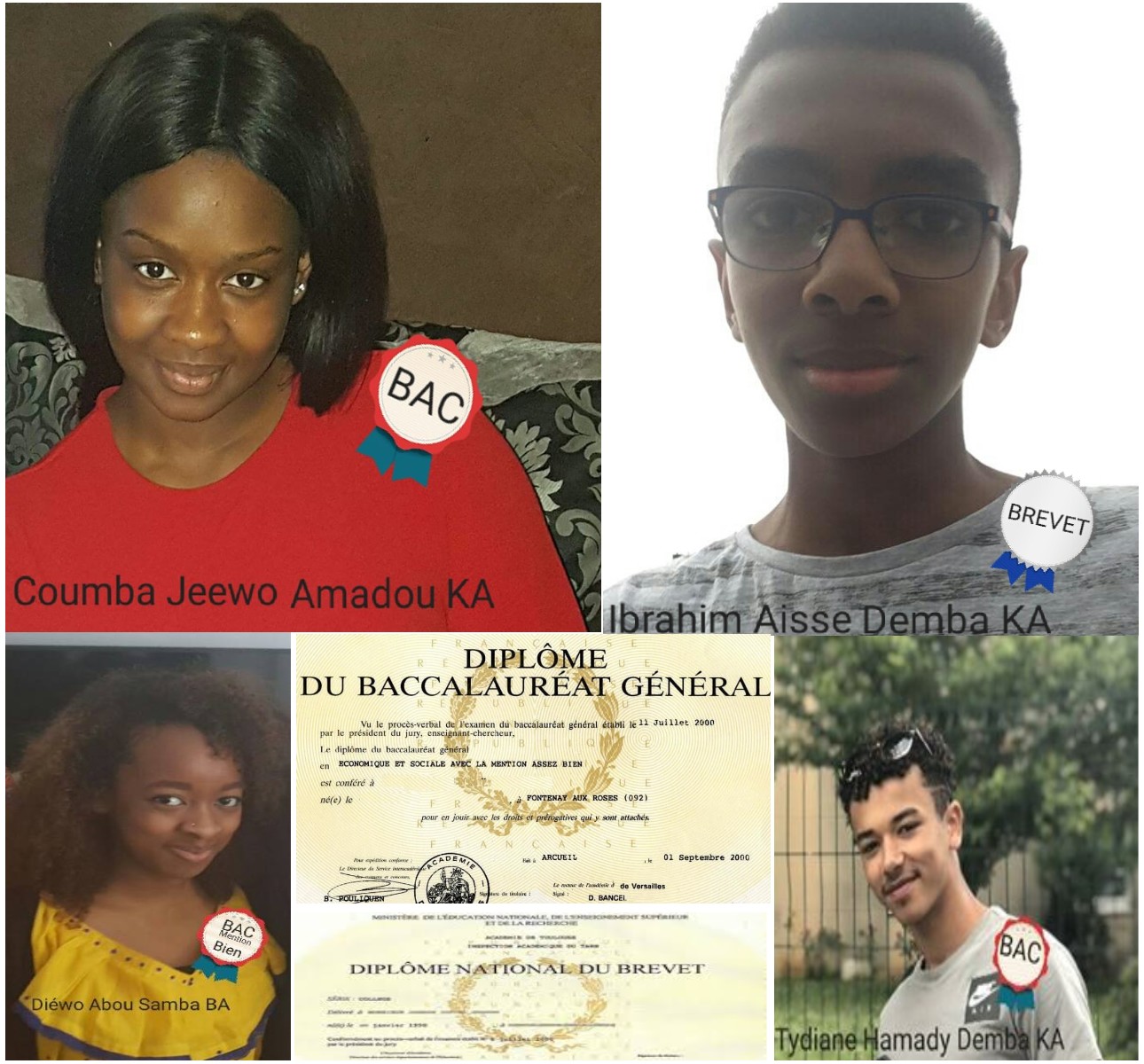 Diewo Abou Samba Ba, Tydiane Hamady Demba Ka, Coumba Jeewo Amadou Ka et ...